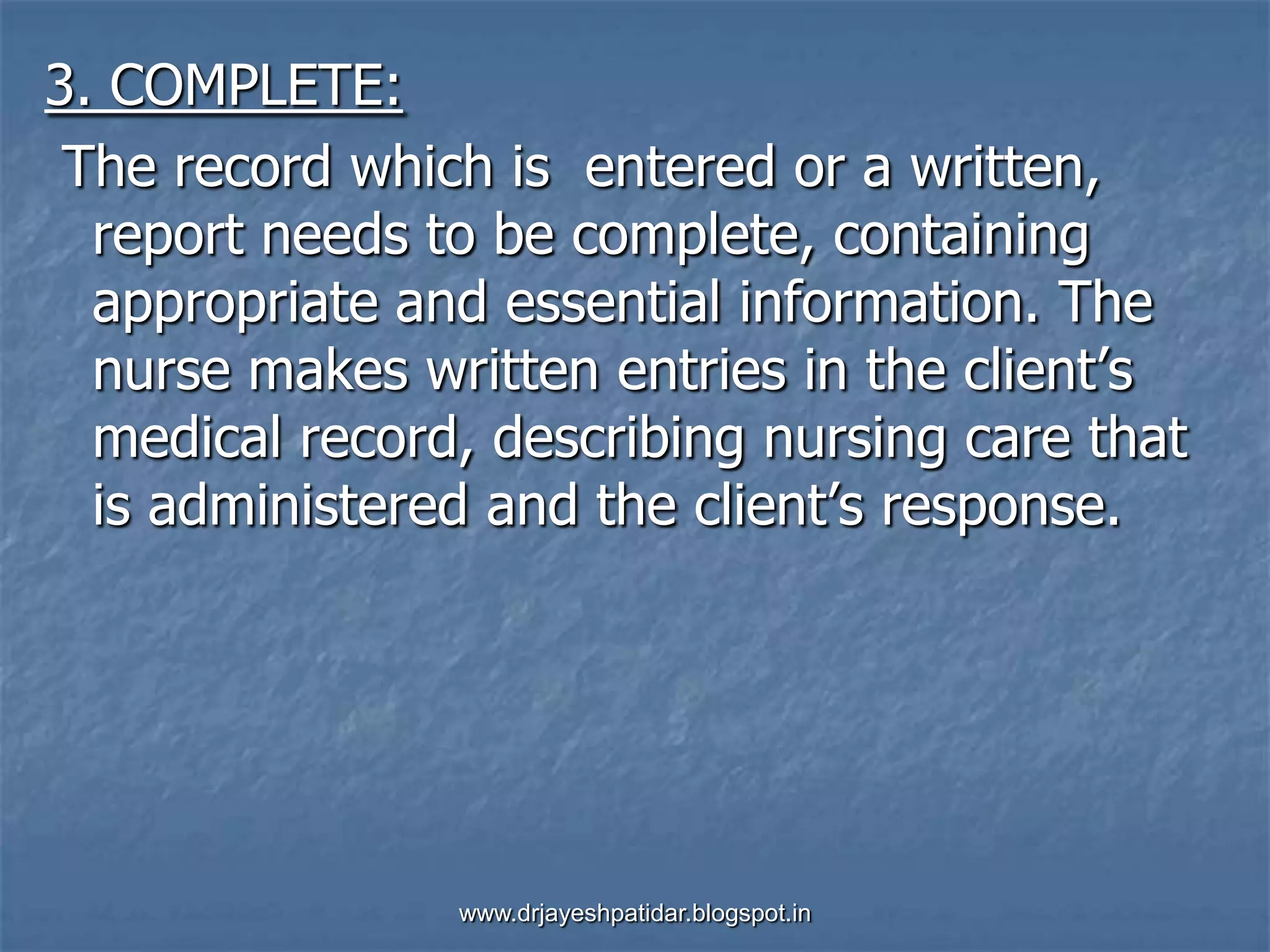 Guidelines for recording and reporting | PPSX