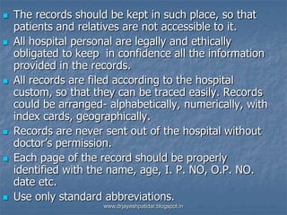 Guidelines for recording and reporting | PPSX