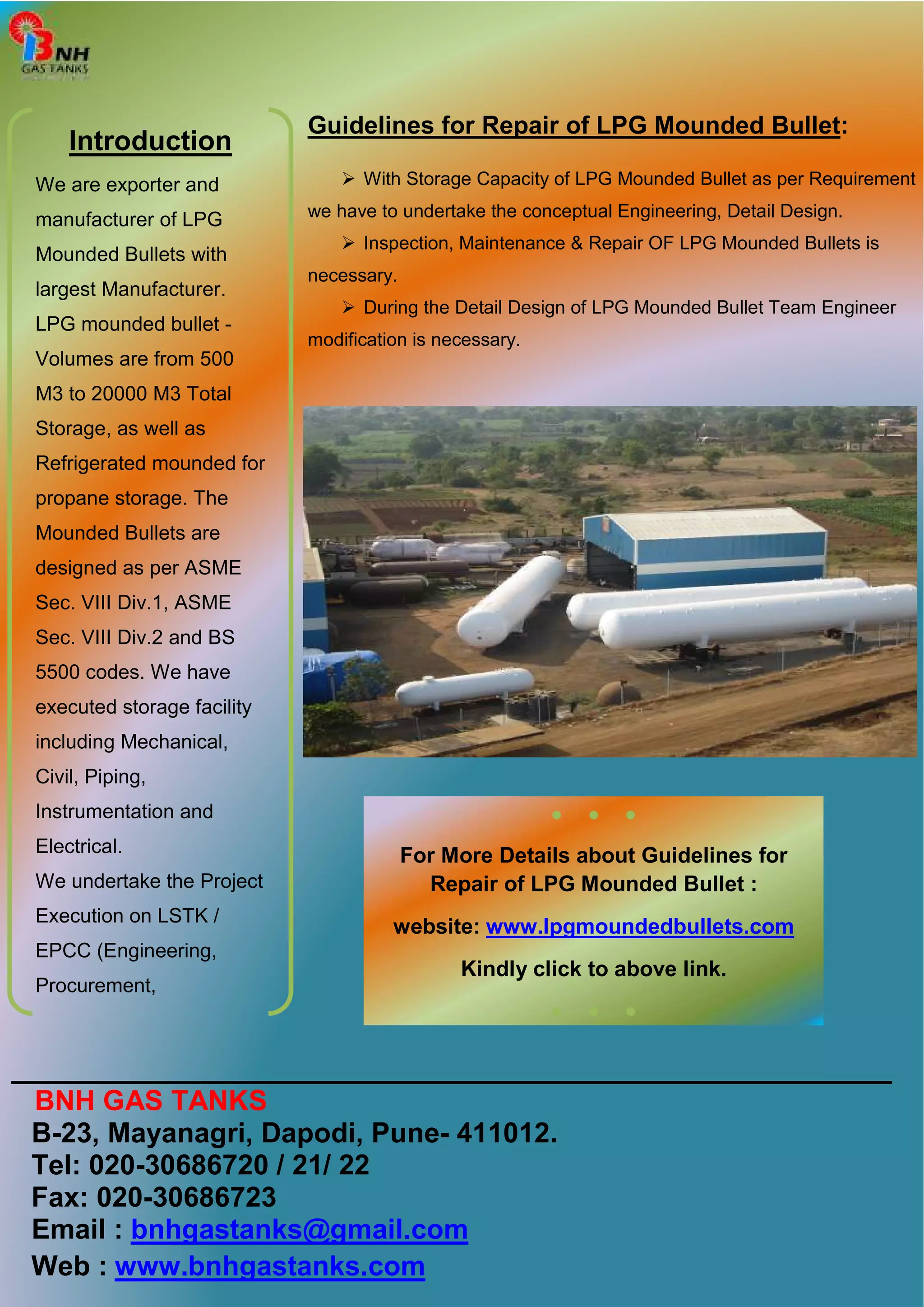 Guidelines for repair of lpg mounded bullet | PDF
