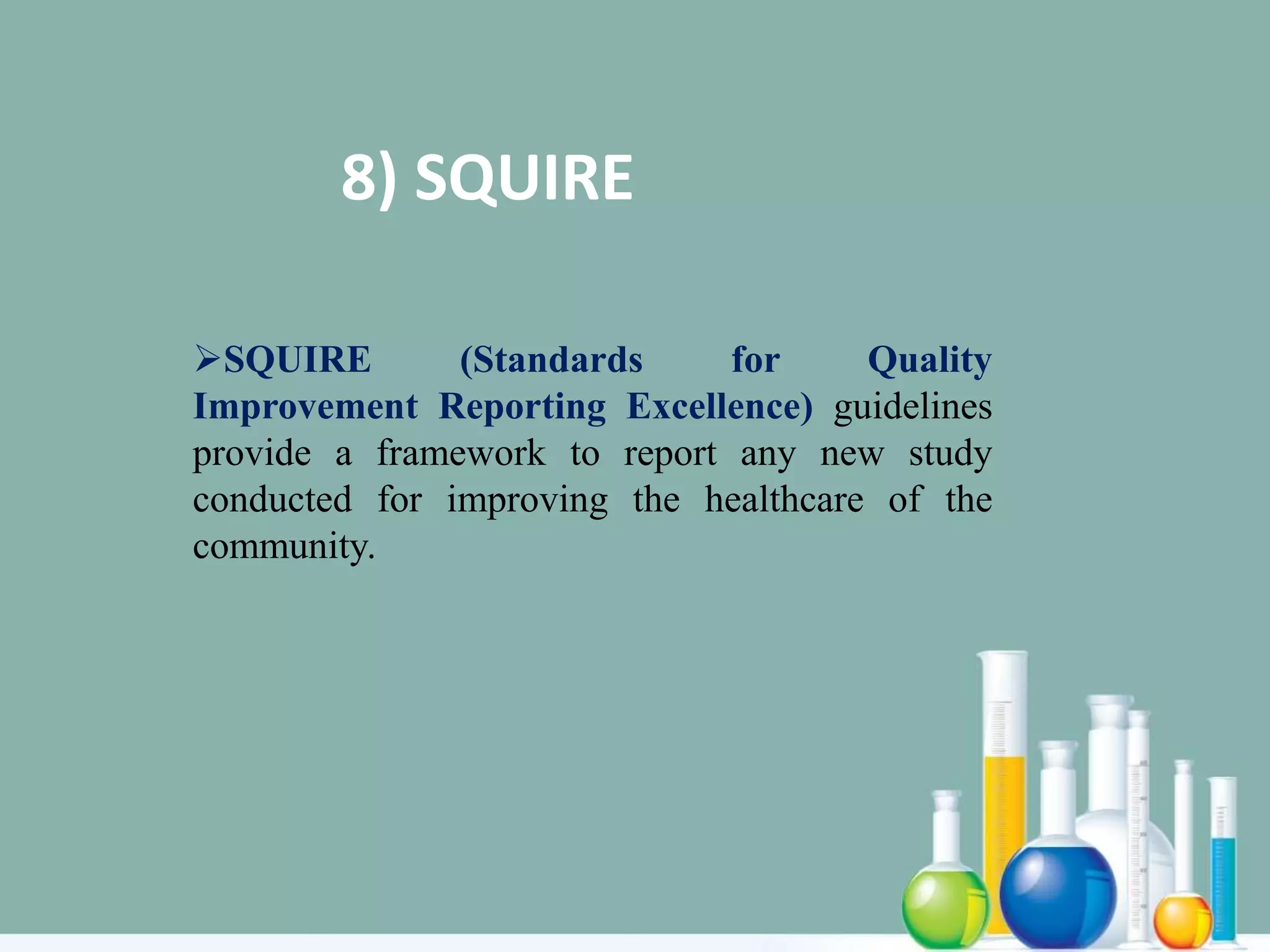 Scientific Studies Reporting Guidelines | PPTX
