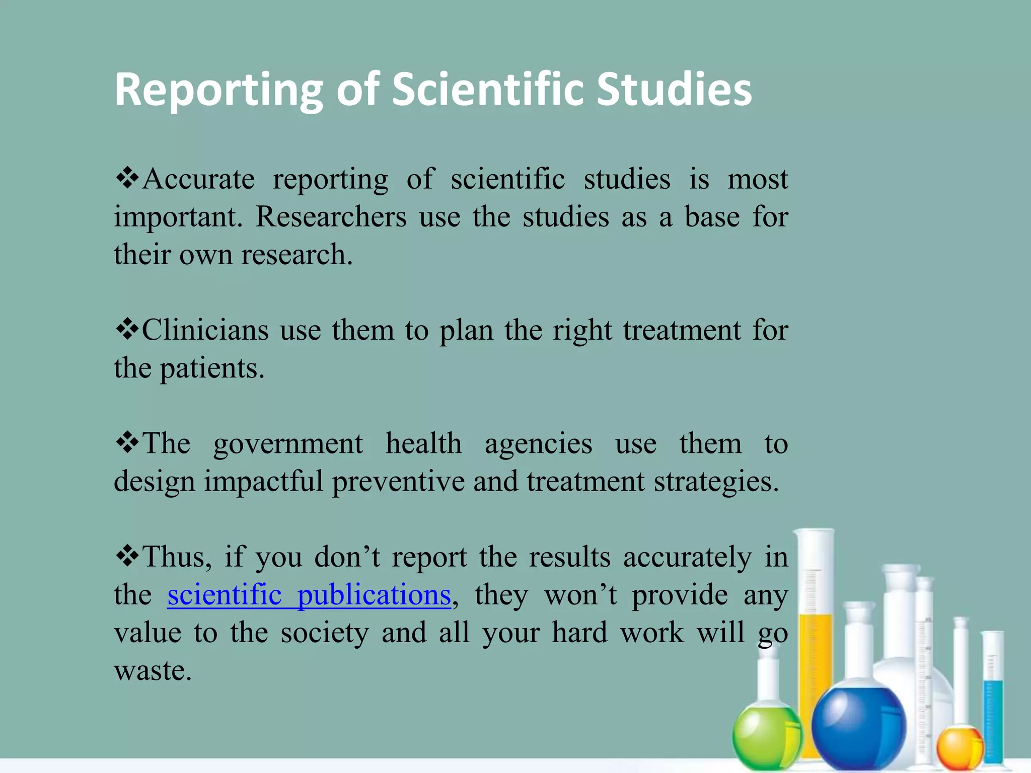 Scientific Studies Reporting Guidelines | PPTX