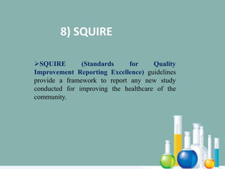 Scientific Studies Reporting Guidelines | PPTX