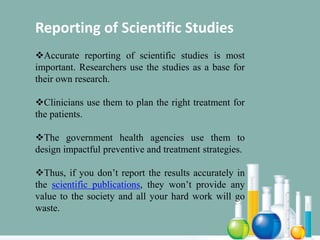 Scientific Studies Reporting Guidelines | PPTX