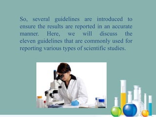 Scientific Studies Reporting Guidelines | PPTX