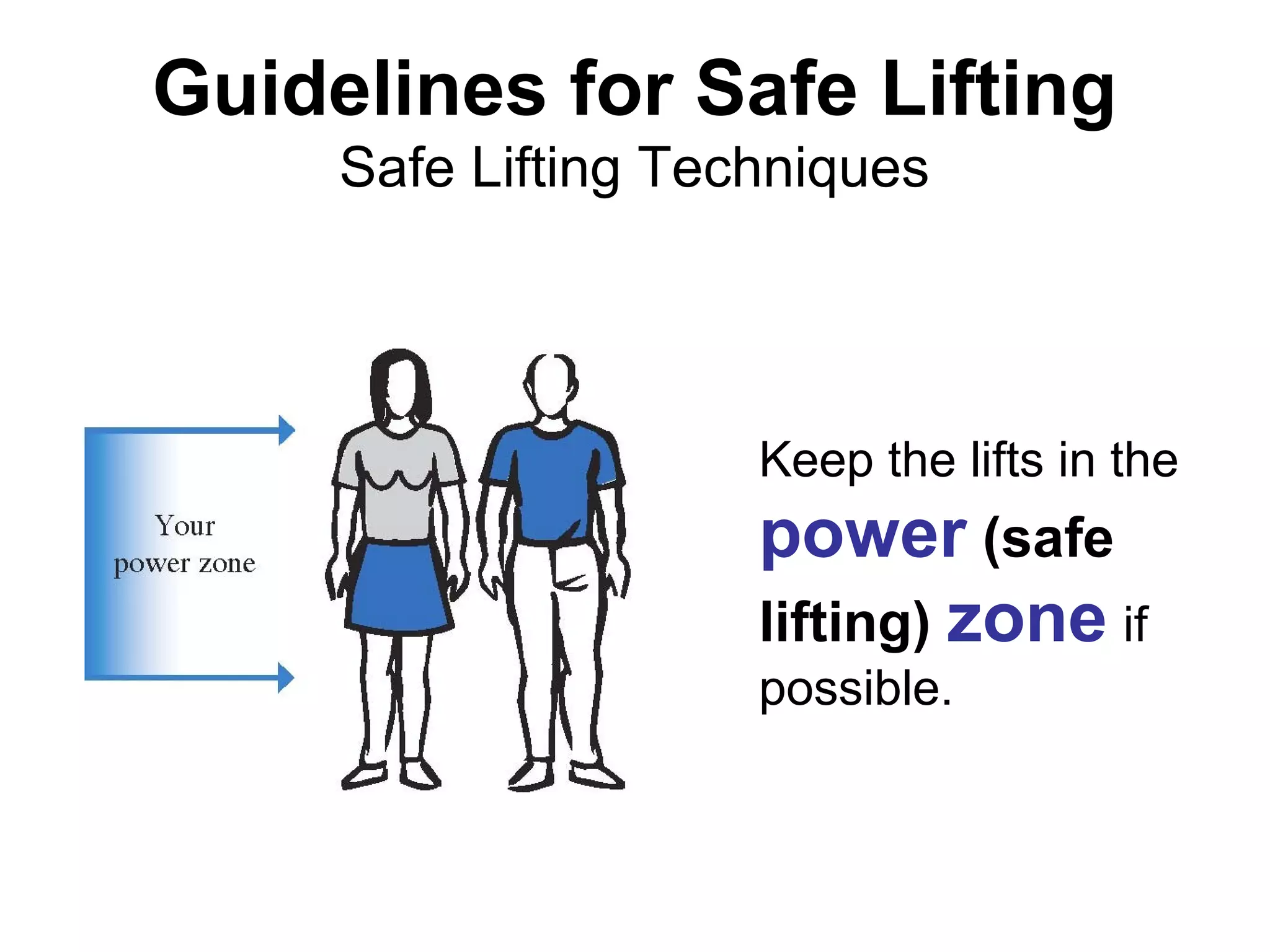 Guidelines for safer lifting | PPT