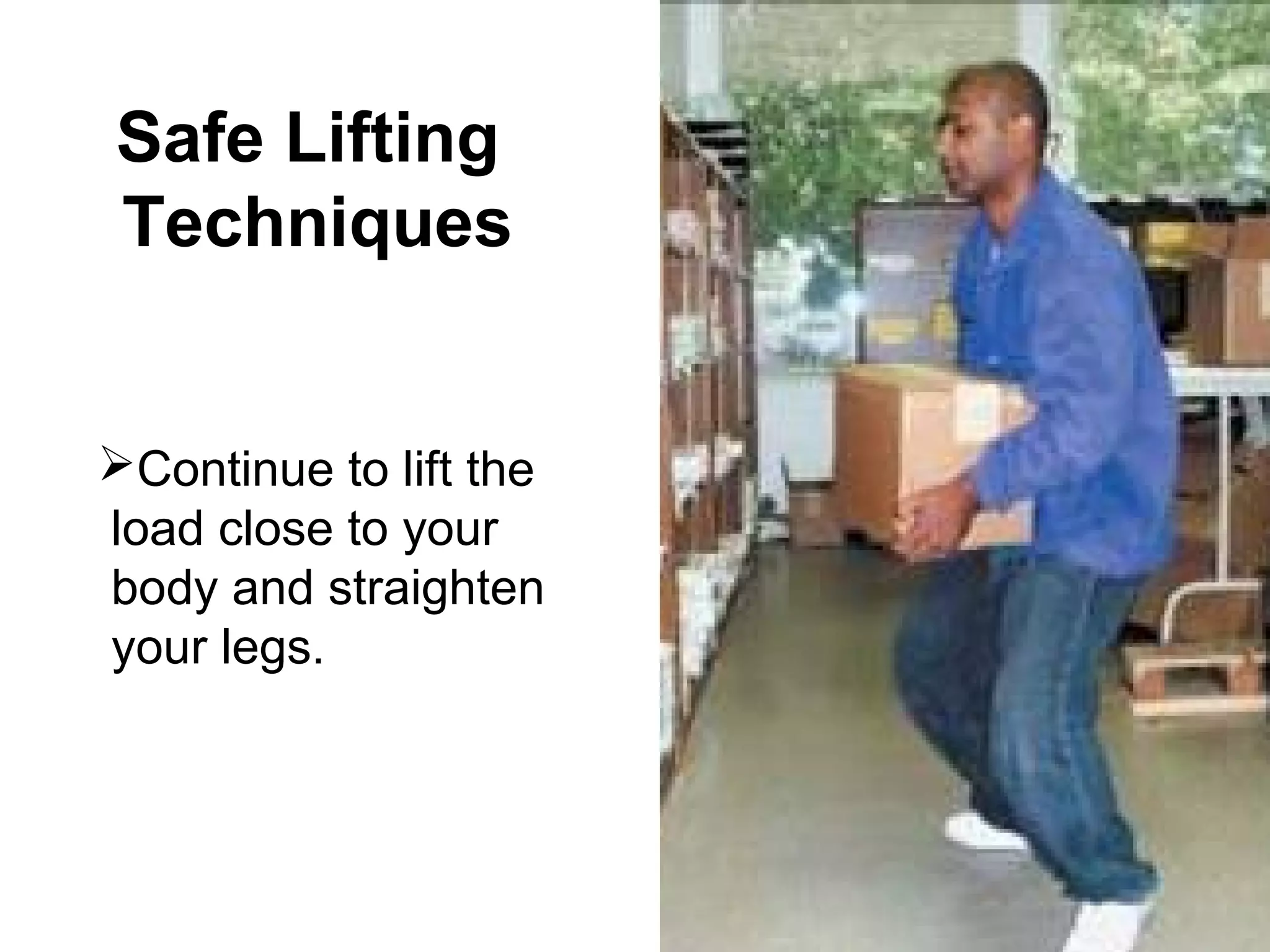 Guidelines for safer lifting | PPT