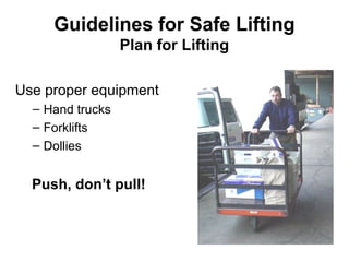 Guidelines for safer lifting | PPT