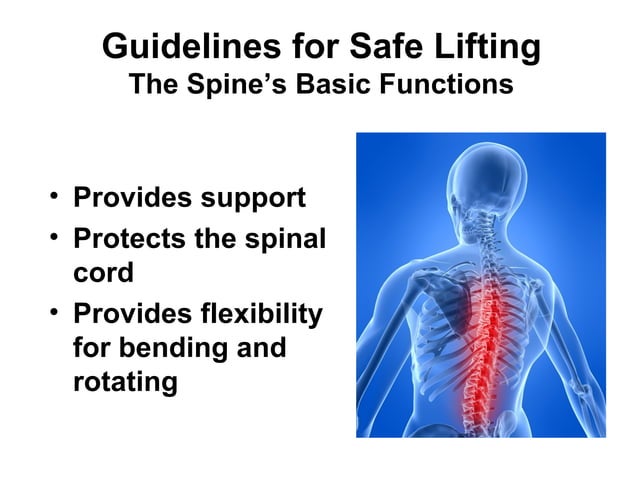 Guidelines for safer lifting | PPT | Physical Therapy | Wellness