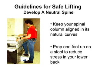 Guidelines for safer lifting | PPT