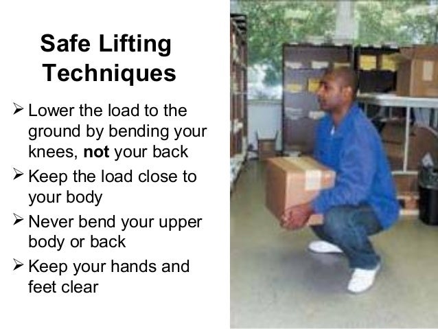 Guidelines for safer lifting