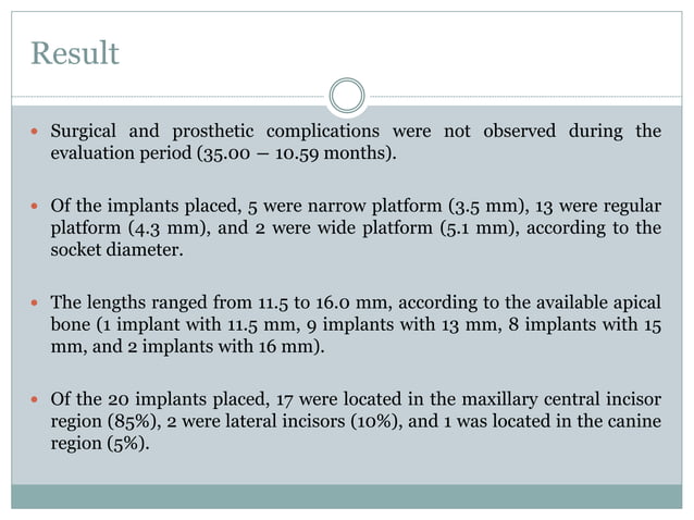 Guidelines for selecting the implant diameter | PPTX | Dental Health ...