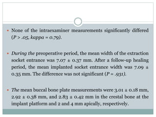 Guidelines for selecting the implant diameter | PPTX | Dental Health ...