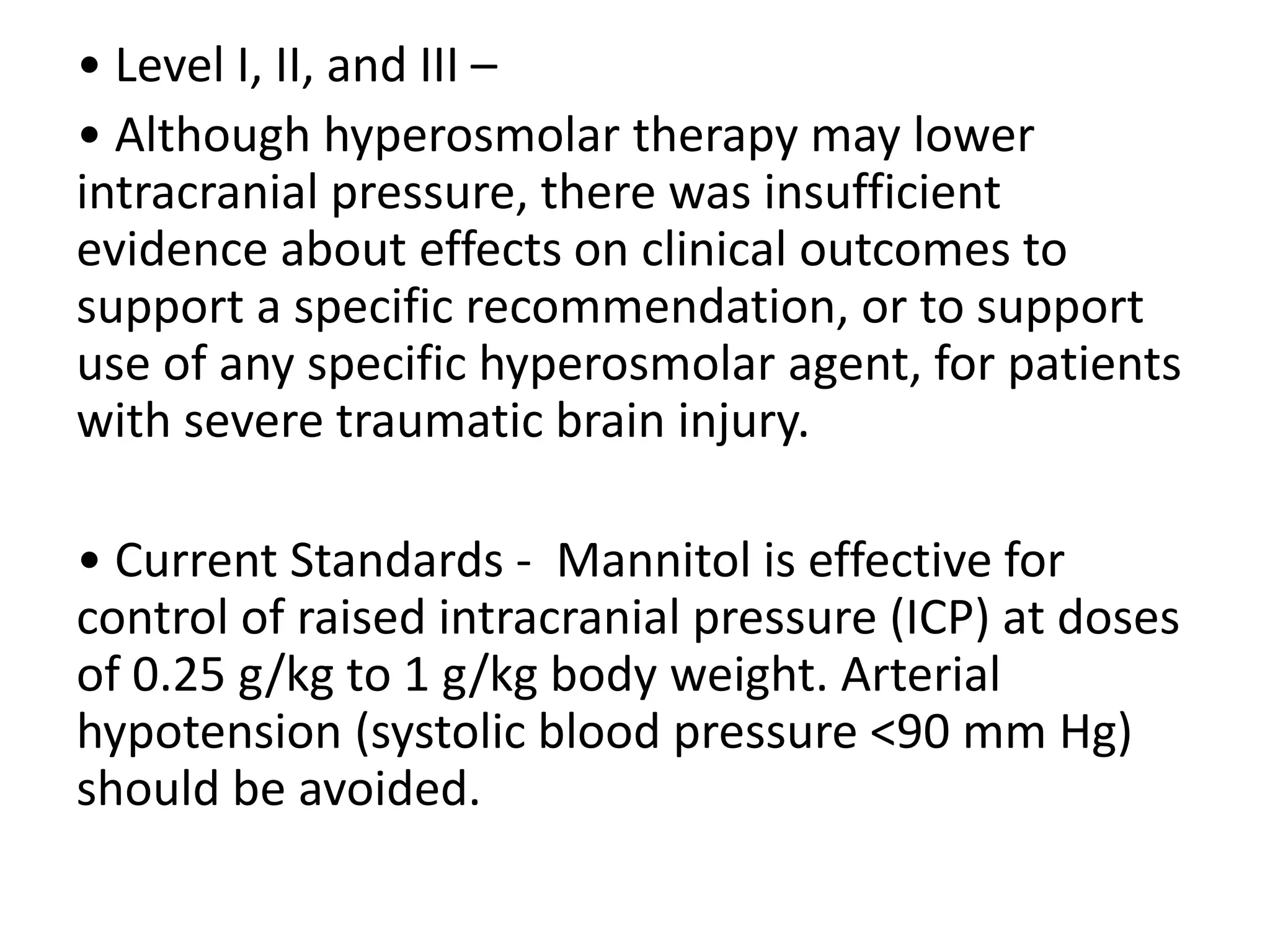 Guidelines for severe traumatic brain injury4 | PPTX