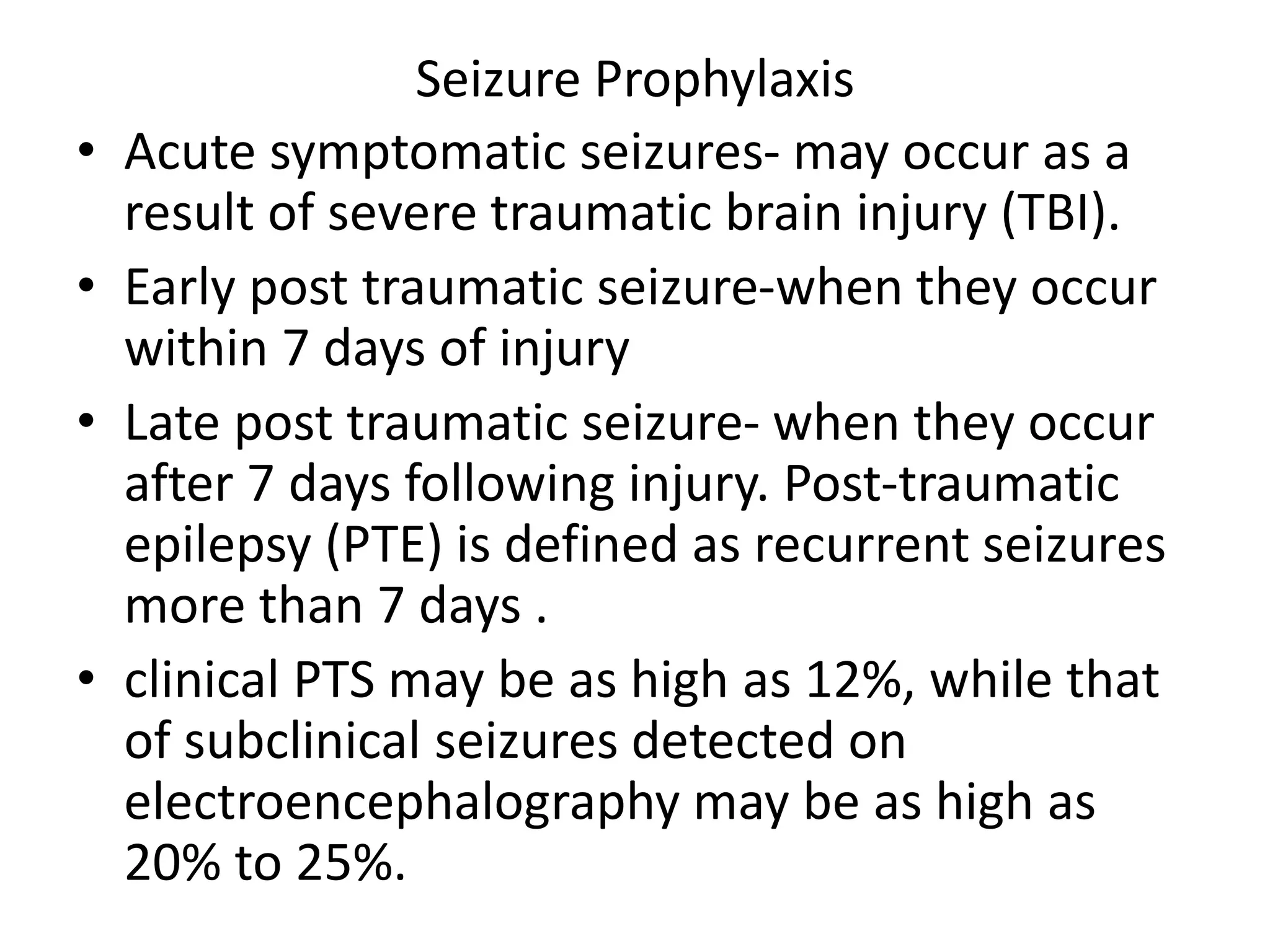 Guidelines for severe traumatic brain injury4 | PPTX
