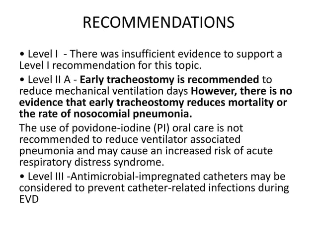 Guidelines for severe traumatic brain injury4 | PPTX