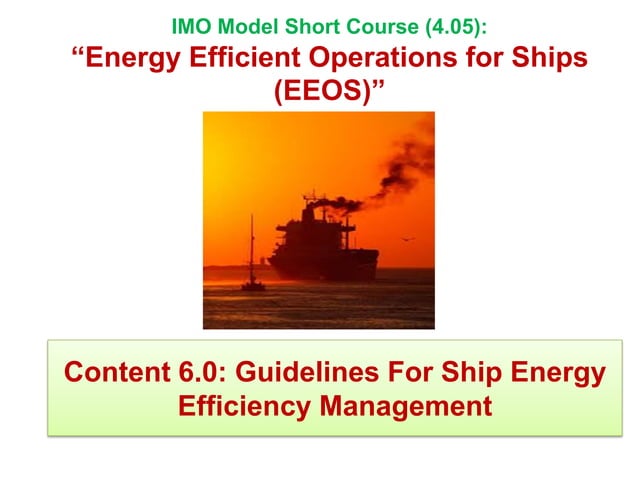 Ship's Energy Efficiency Management | PDF | Environment | Science