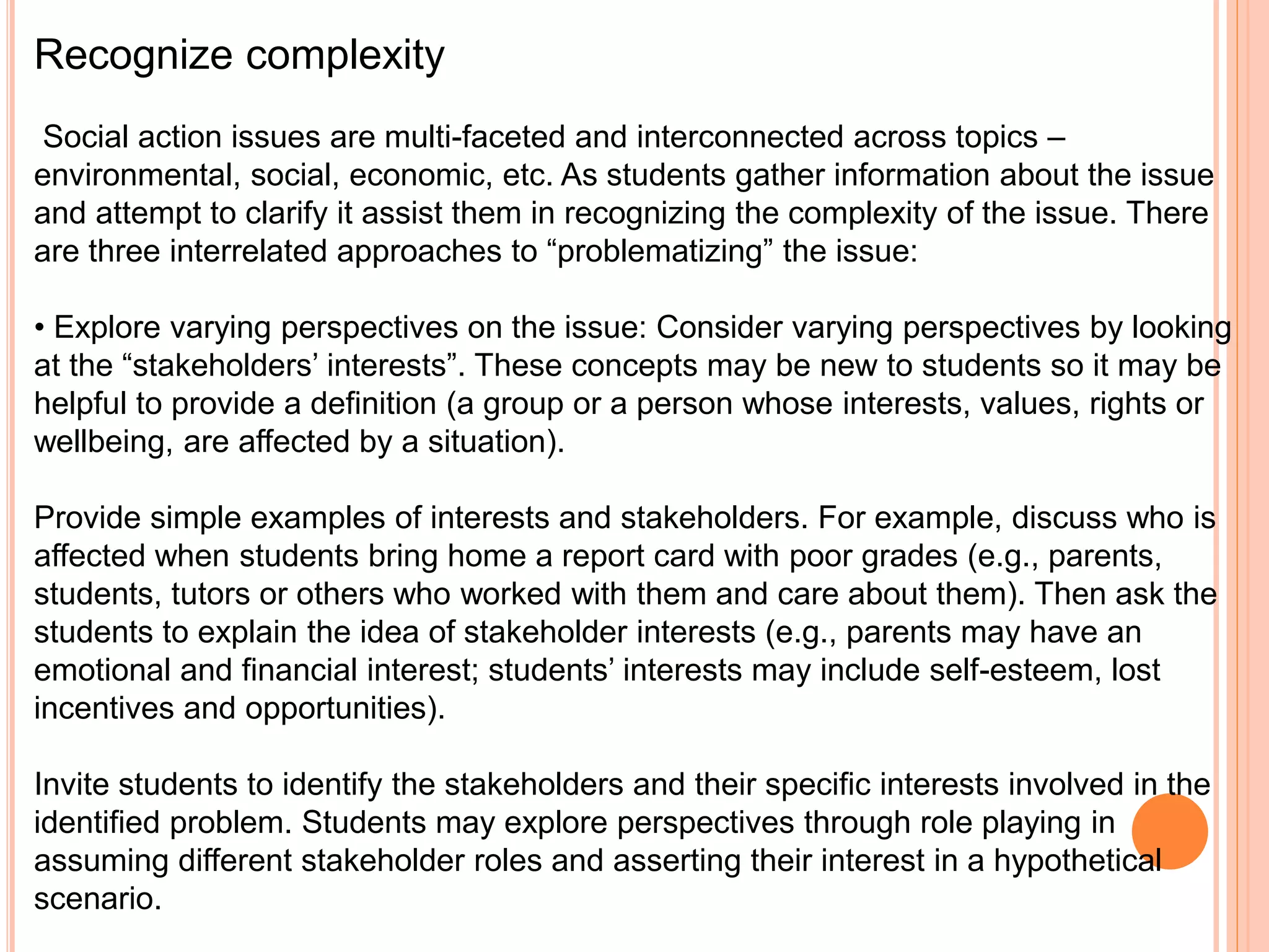 Guidelines for social action projects | PPTX