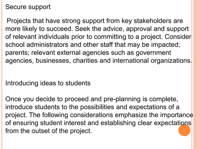 Guidelines for social action projects | PPTX | Professional School ...