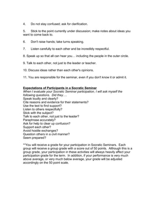 Guidelines for socratic_seminars[1] | PDF