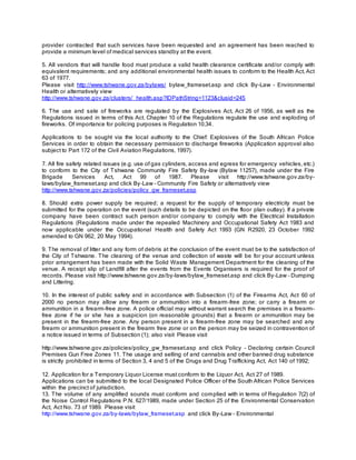 Guidelines for staging events within the city of tshwane | DOCX