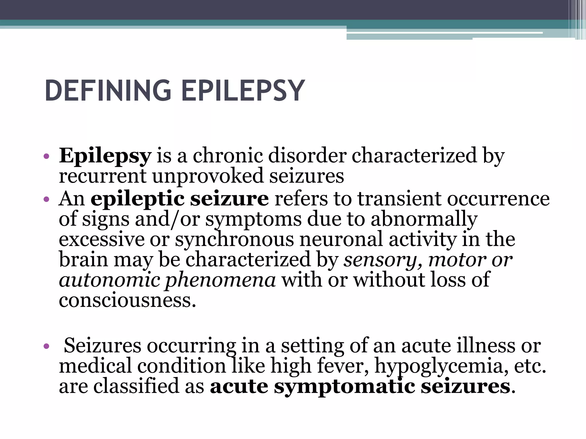 starting and continuing treatment in epilepsy | PPTX