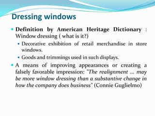 Guidelines for store design and display windows h&m | PPTX