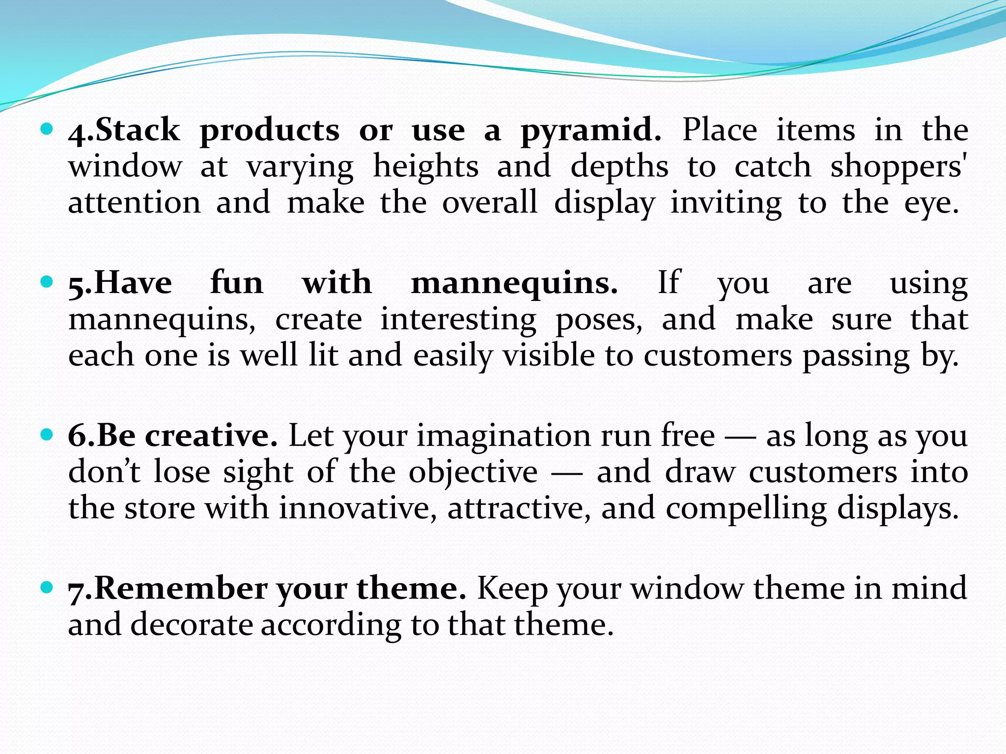 Guidelines for store design and display windows h&m | PPTX