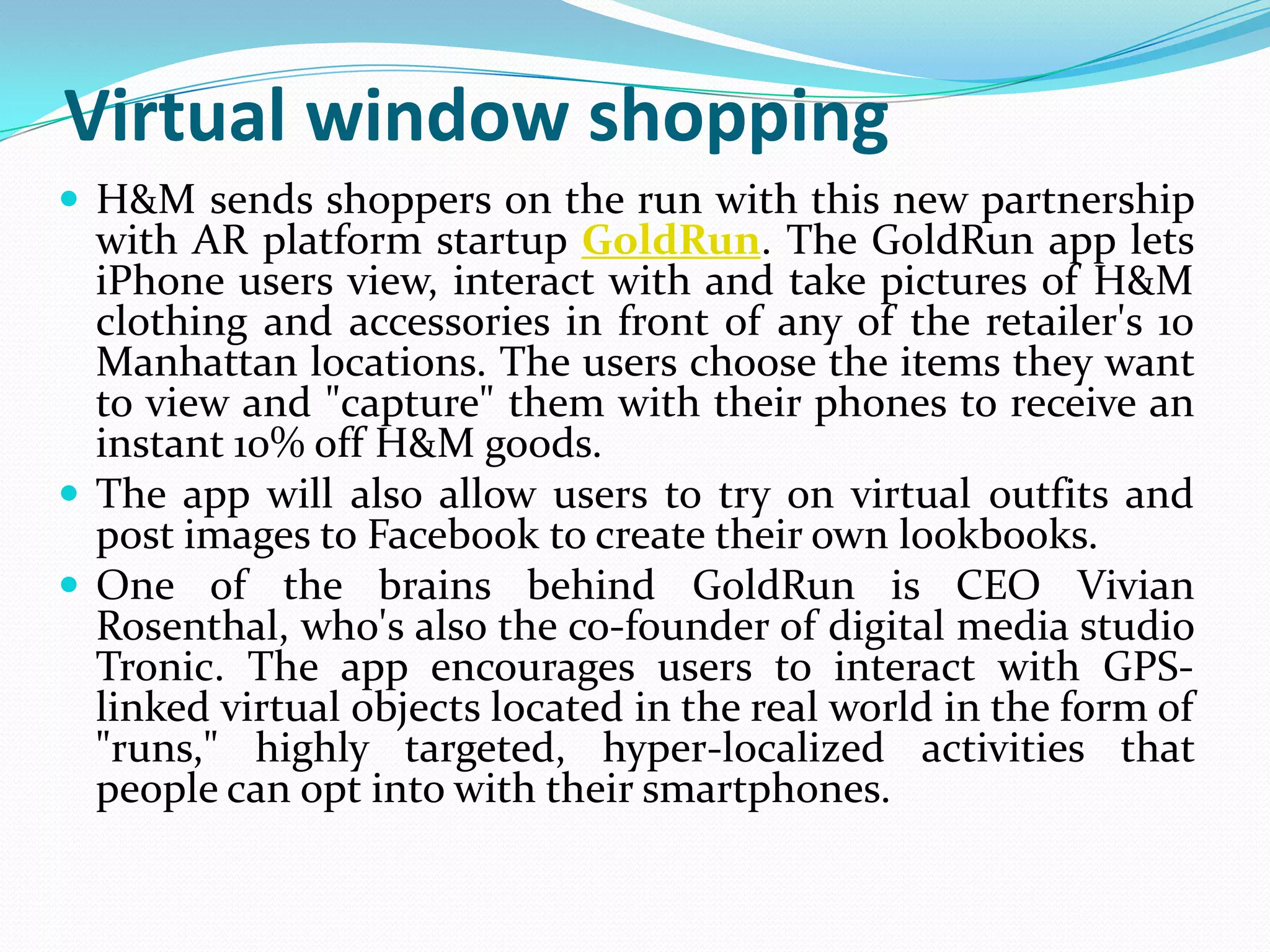 Guidelines for store design and display windows h&m | PPTX