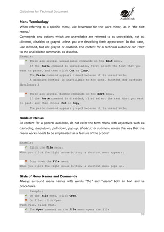 Guidelines for technical writing documents | PDF