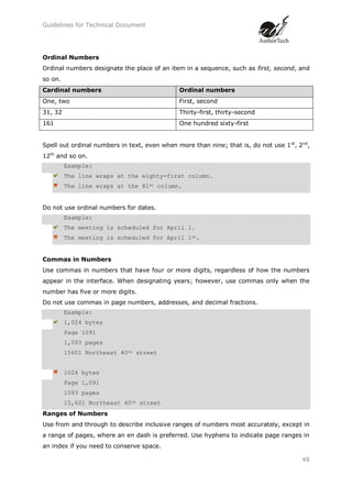 Guidelines for technical writing documents | PDF