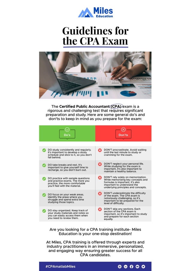 Guidelines for the CPA Exam