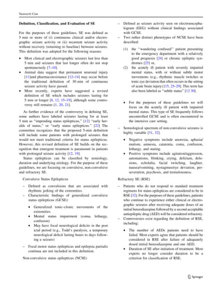 Guidelines for the evauation and management of status epilepticus | PDF ...
