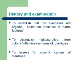 Guidelines for the investigation of chronic diarrhoea in | PPT