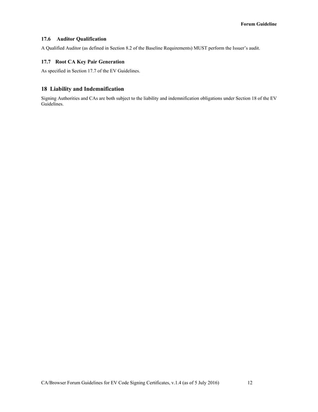 Guidelines For The Issuance And Management Of EV Code Signing ...