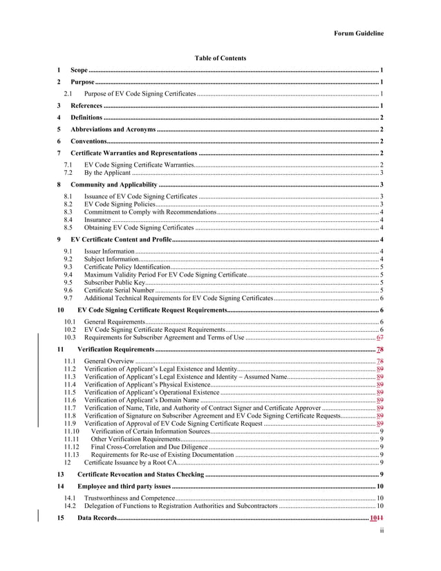 Guidelines For The Issuance And Management Of EV Code Signing ...