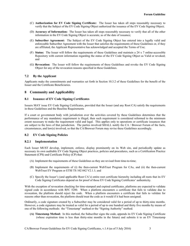 Guidelines For The Issuance And Management Of EV Code Signing ...