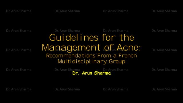 Guidelines for the management of acne | PPT
