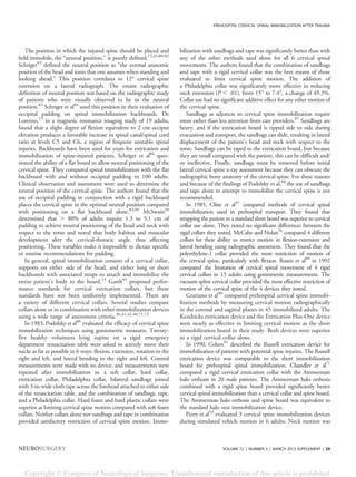 Guidelines for the management of acute cervical spine and spinal cord ...