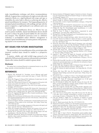 Guidelines for the management of acute cervical spine and spinal cord ...