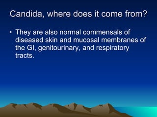 Guidelines for the management of candidiasis | PPT