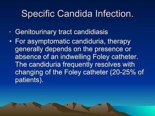 Guidelines for the management of candidiasis | PPT