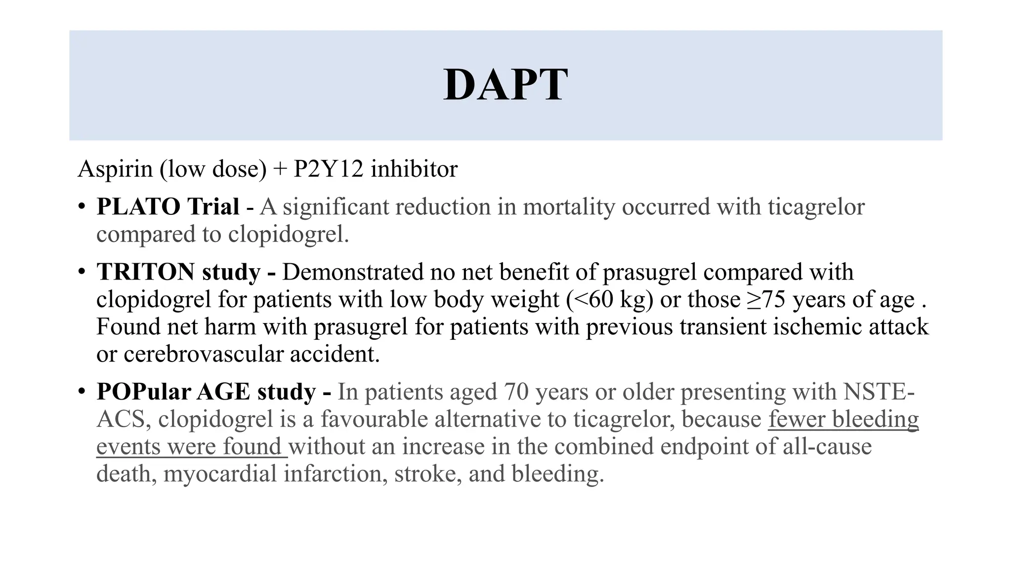 Antiplatelets In Ihd Dose Duration Dapt Vs Sapt Ppt
