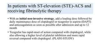Antiplatelets in IHD, Dose Duration, DAPT vs SAPT | PPTX