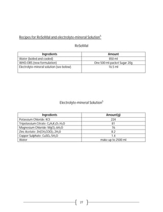 Guidelines for the management of severely acute malnourished children | PDF