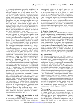 Guidelines for the management of spontaneous ich | PDF