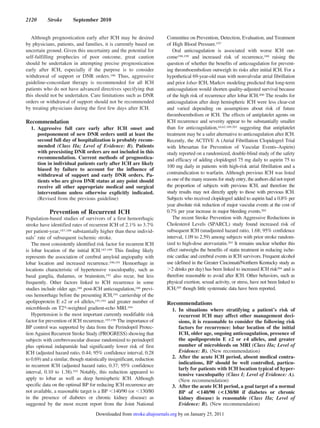 Guidelines for the management of spontaneous ich | PDF