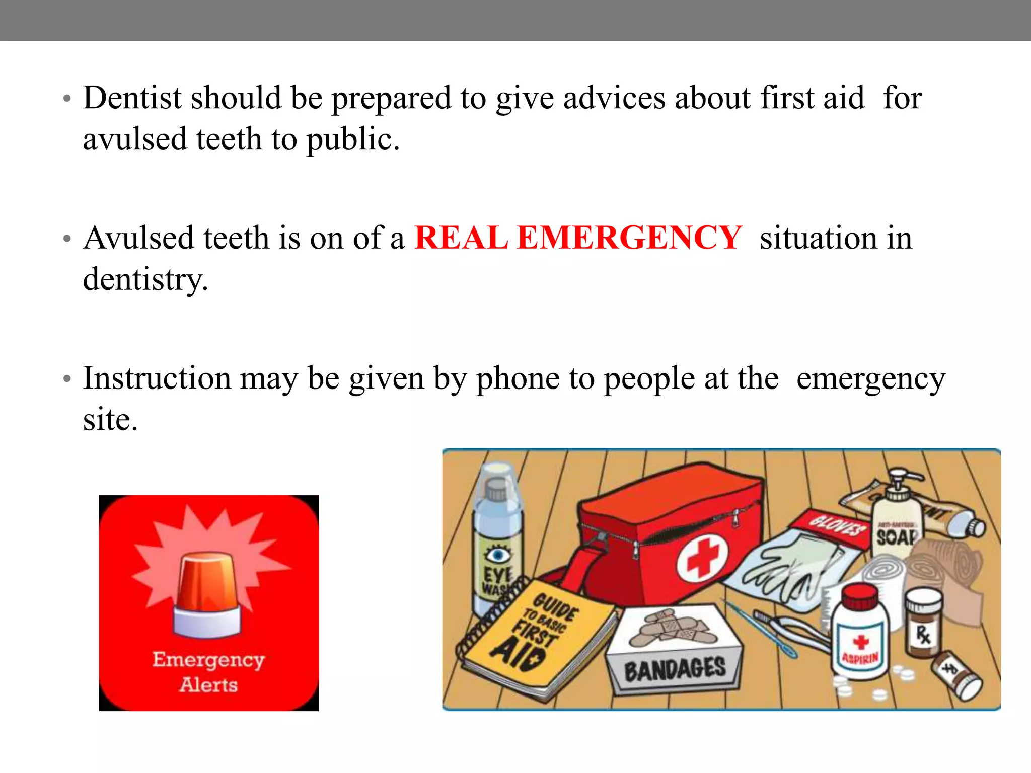 Guidelines for the management of avulsion | PPTX