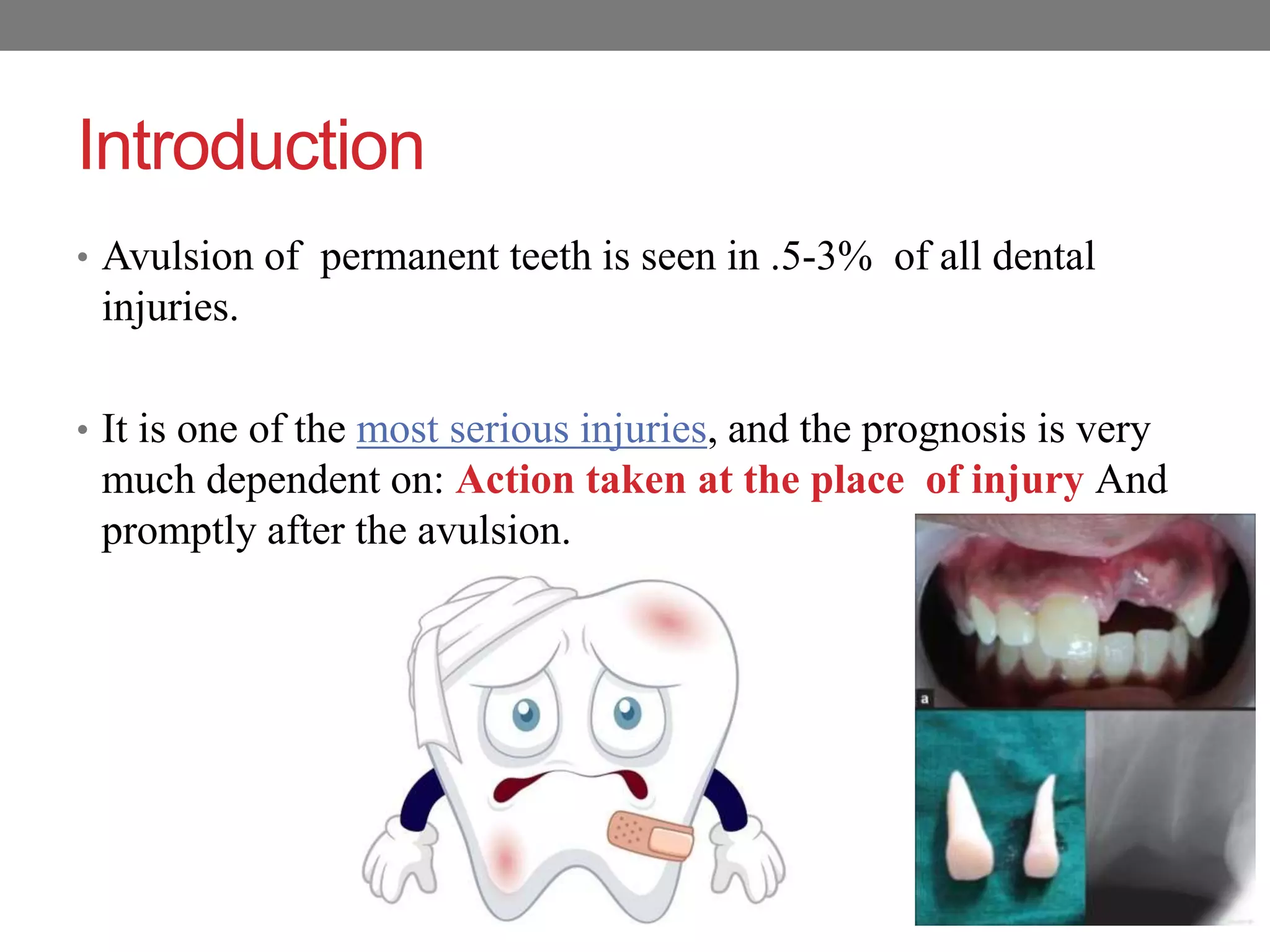 Guidelines for the management of avulsion | PPTX