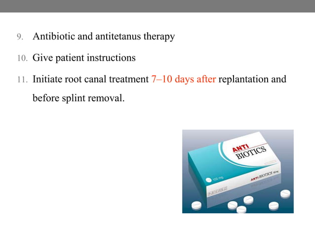 Guidelines for the management of avulsion | PPTX | Dental Health ...