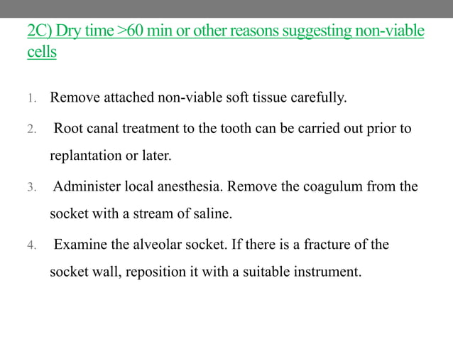 Guidelines for the management of avulsion | PPTX | Dental Health ...